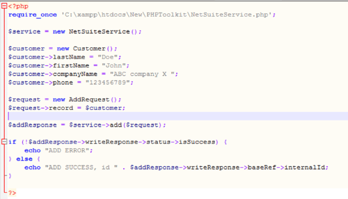 How to Connect PHP Code with NetSuite using XAMPP